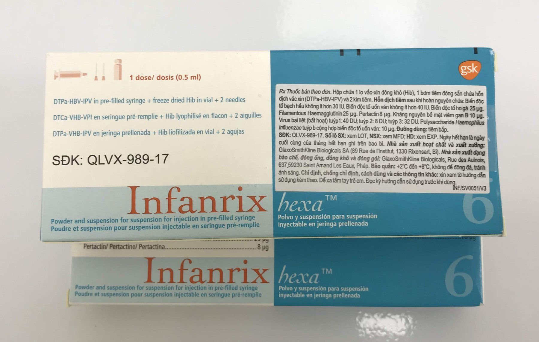 Vắc-xin Infanrix hexa 0,5ml (Bỉ) | Vinmec