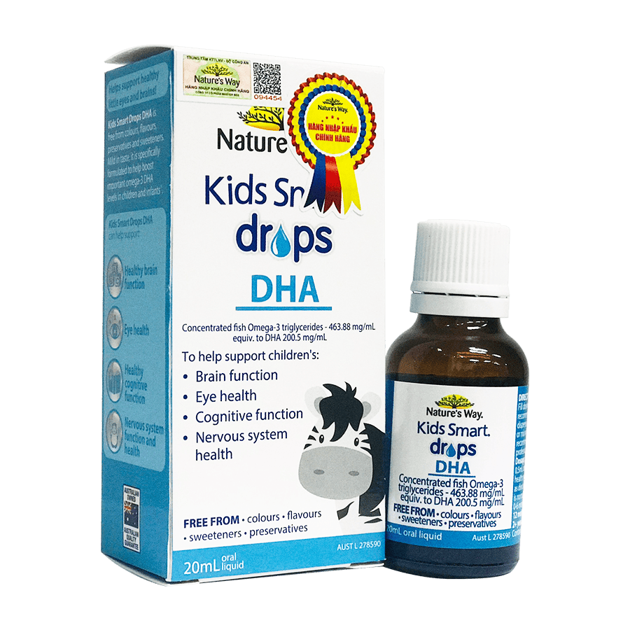 Bổ sung DHA Kidsmart drop cho bé liên tục trong 24 tháng có nhiều quá ...