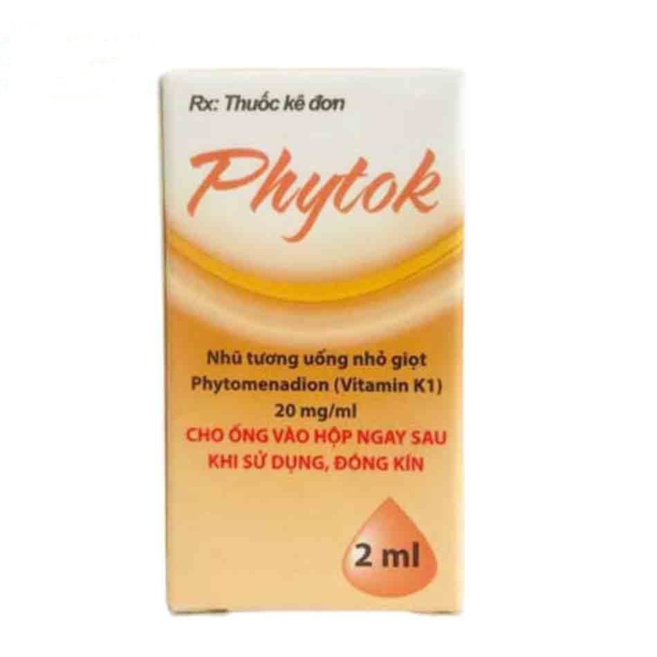 Phytok - Vitamin K1 dạng nhỏ giọt: Các thông tin cần lưu ý khi sử dụng ...