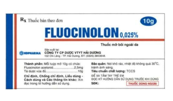Công dụng thuốc Fluocinolone | Vinmec