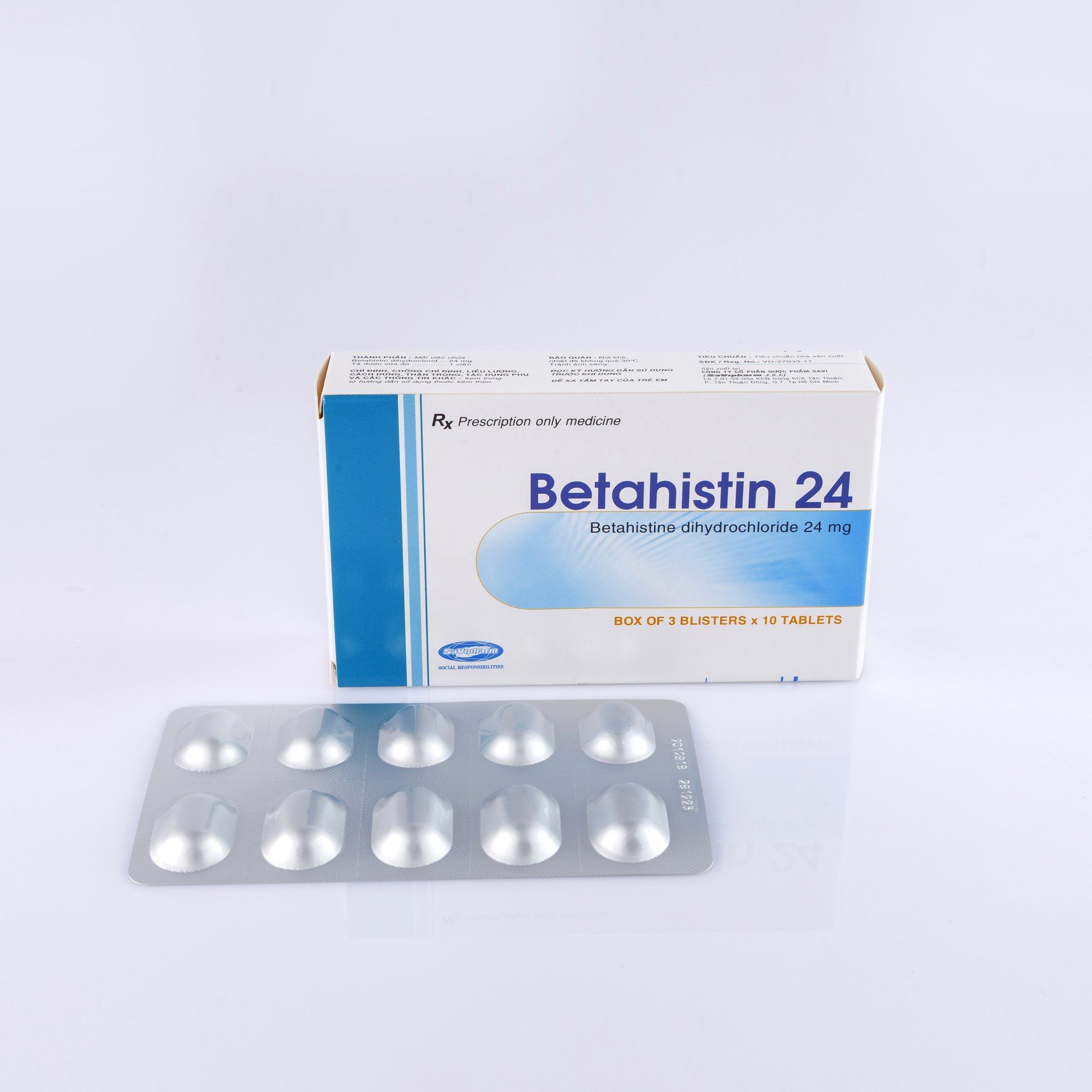 Công dụng thuốc Betahistin 24 | Vinmec