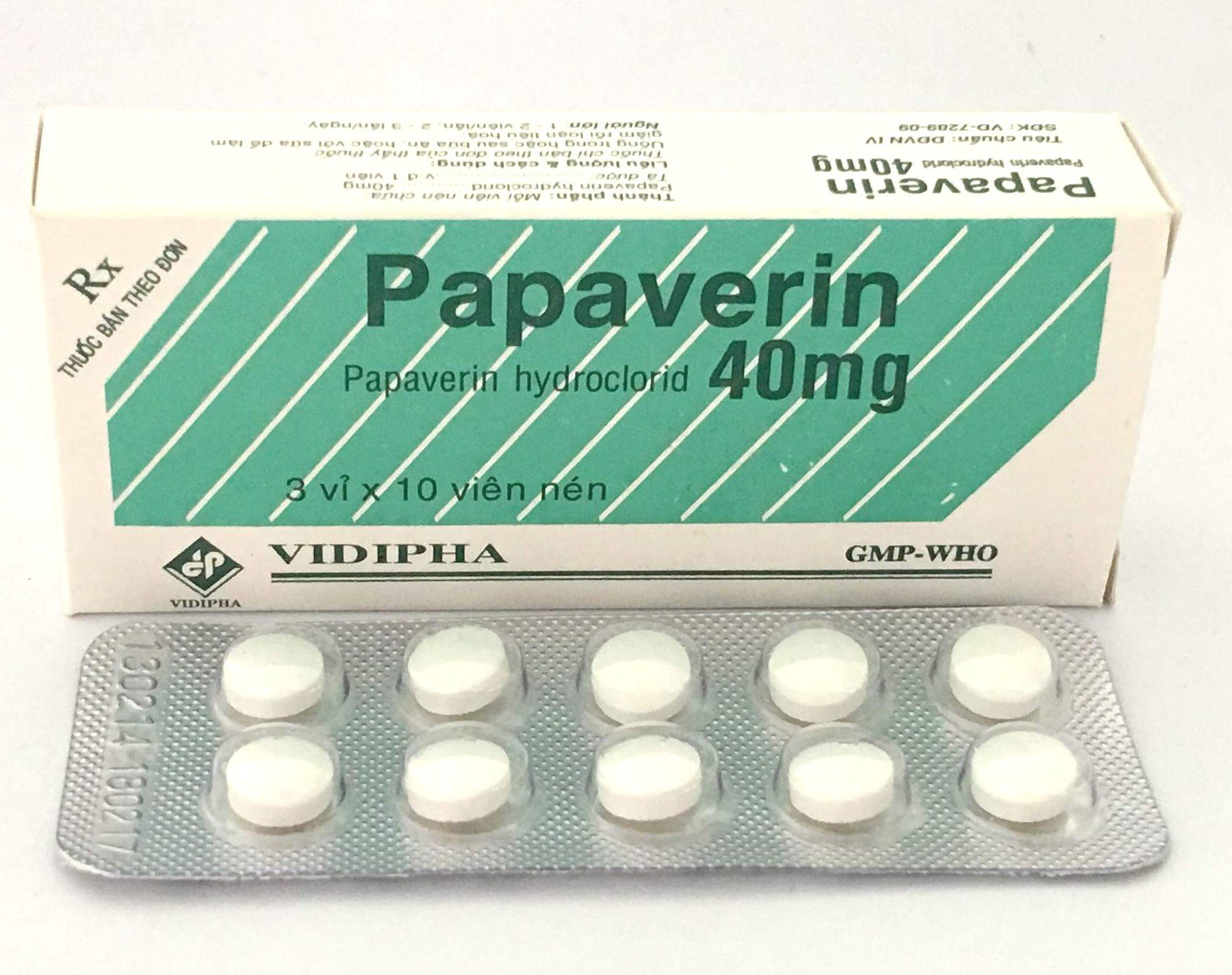 Công dụng thuốc Papaverin 40mg | Vinmec