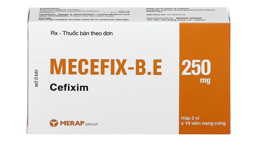 Công dụng thuốc Mecefix BE 250mg | Vinmec