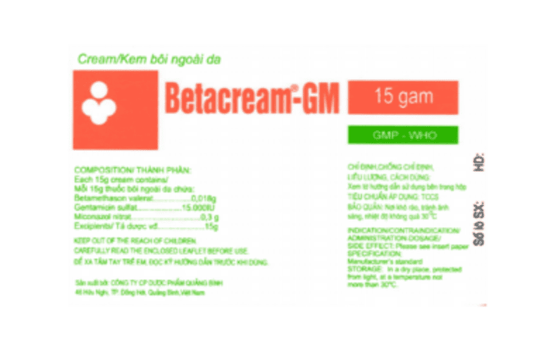 Công dụng thuốc Betacream-GM | Vinmec