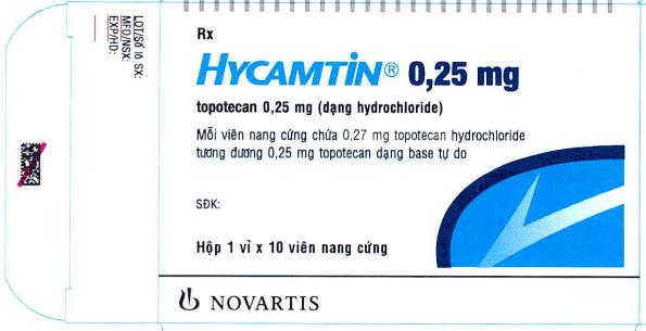 Công dụng thuốc Hycamtin 0.25mg | Vinmec