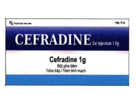 Công dụng thuốc Cefradine For Injection 1g | Vinmec