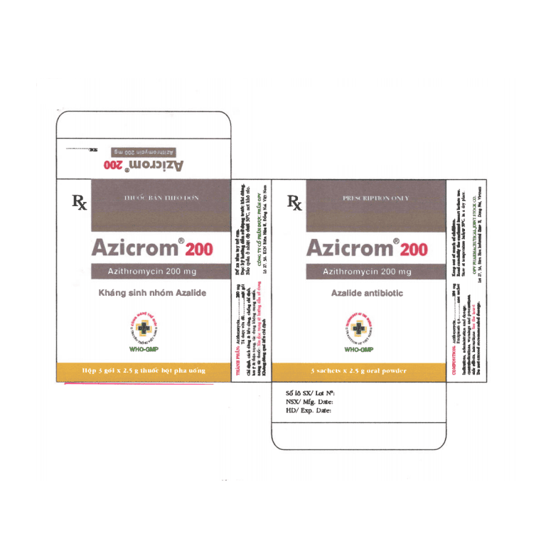 Công dụng thuốc Azicrom 200 | Vinmec