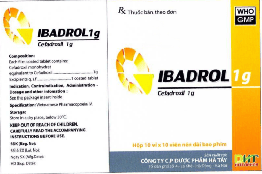 Công dụng thuốc Ibadrol 1g | Vinmec