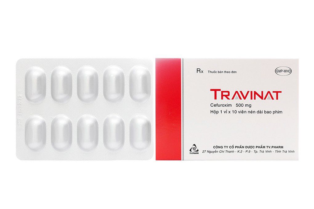 Công dụng thuốc Travinat 500mg | Vinmec