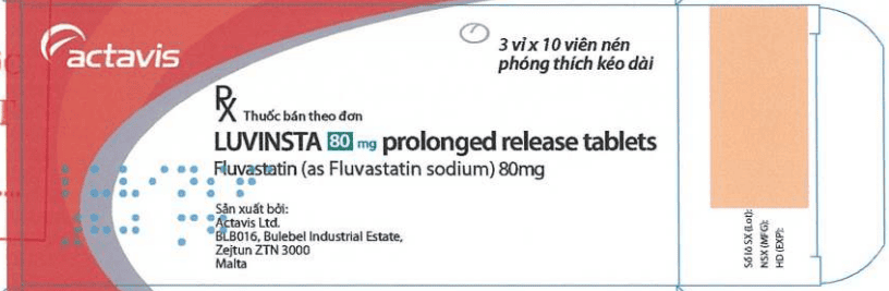 Công dụng thuốc Luvinsta 80mg | Vinmec