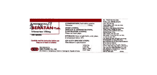Công dụng thuốc Beratan | Vinmec