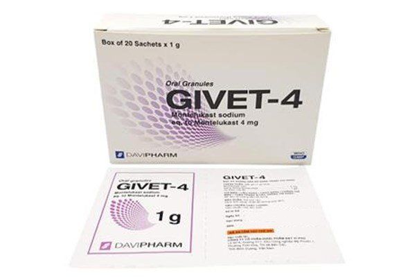 Công dụng thuốc Givet-4 | Vinmec