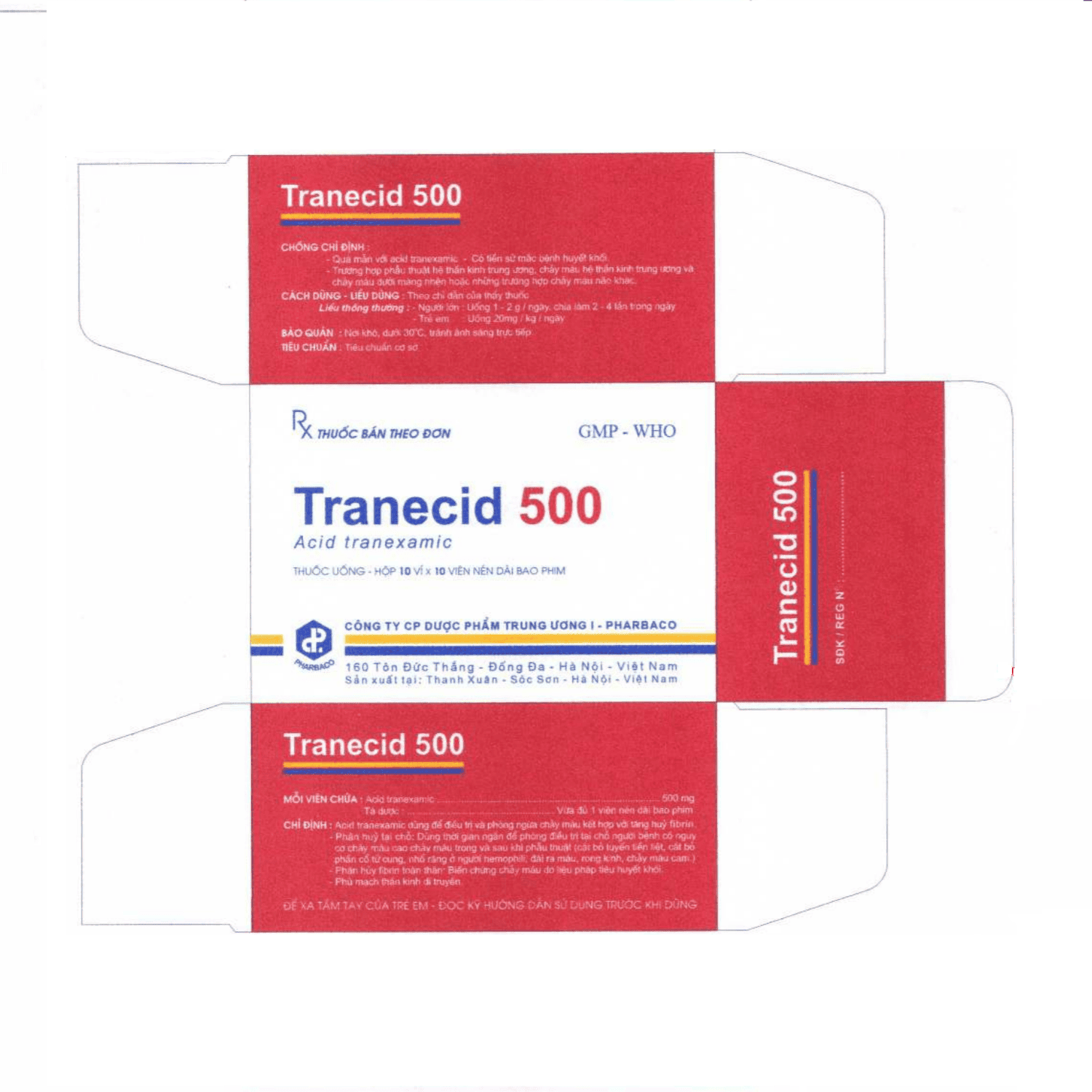 Công dụng thuốc Acid Tranexamic 500 | Vinmec
